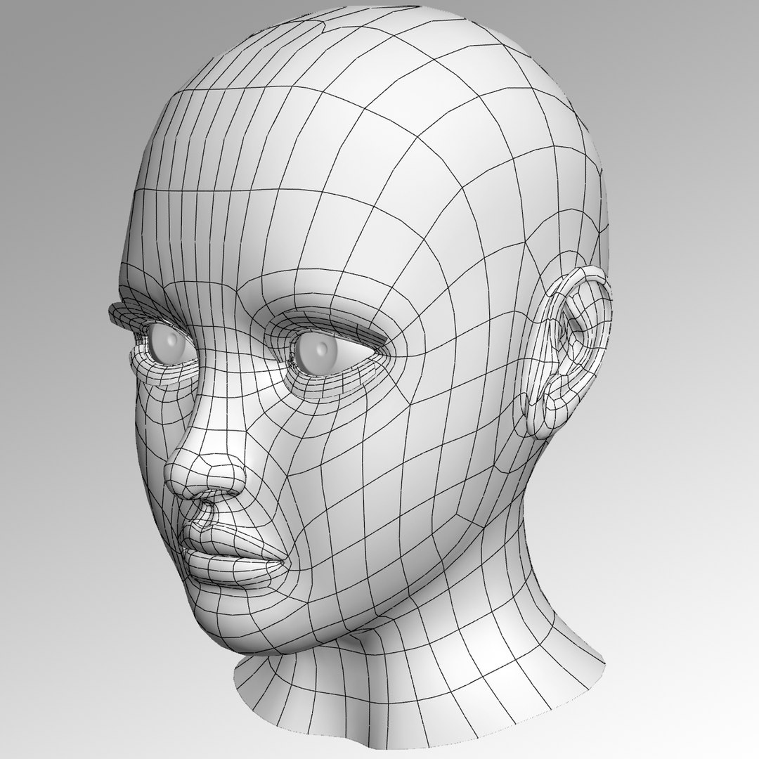 3d Model Girl Head