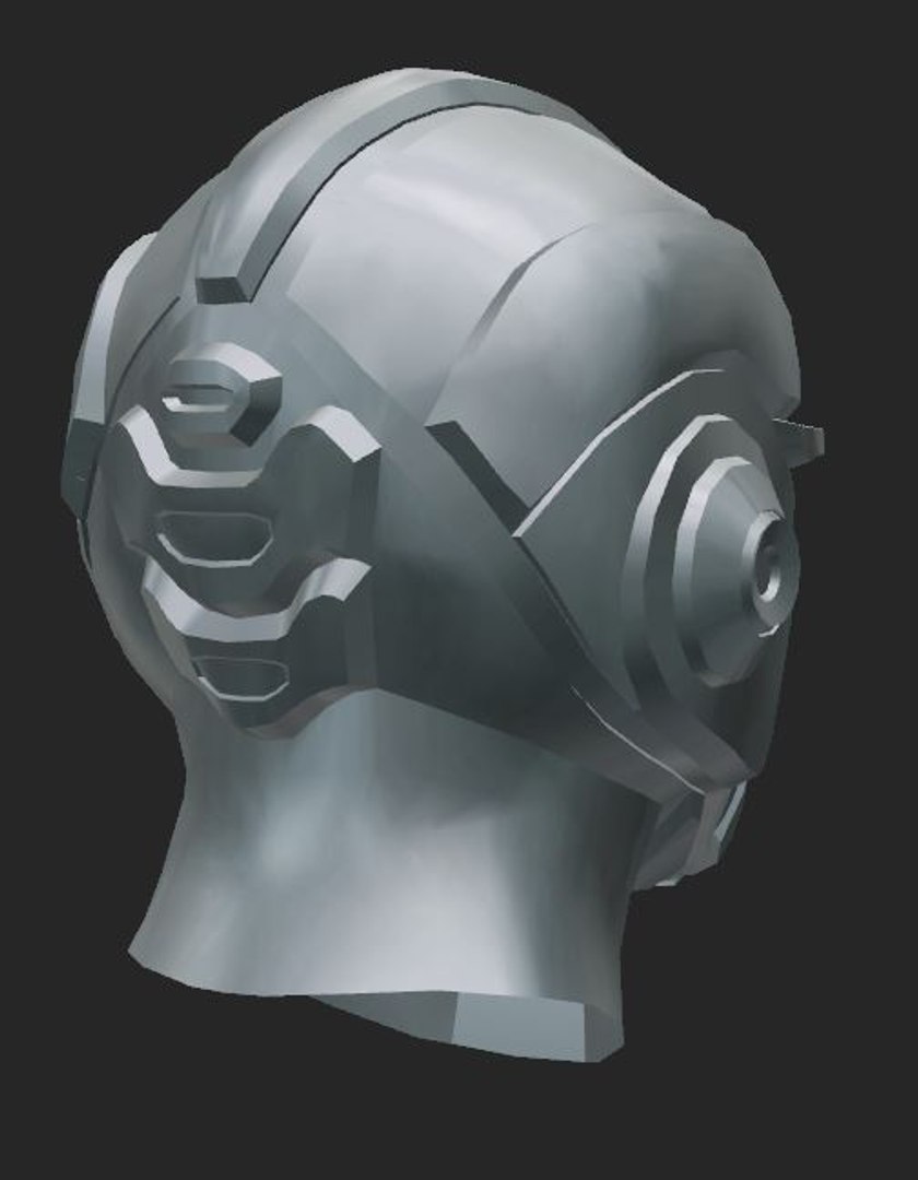 Futuristic Helmet 3d Model