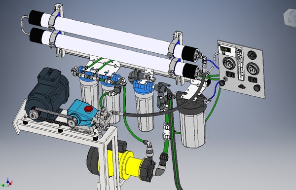 modelo 3d RO water purifier 3d model - TurboSquid 1961604