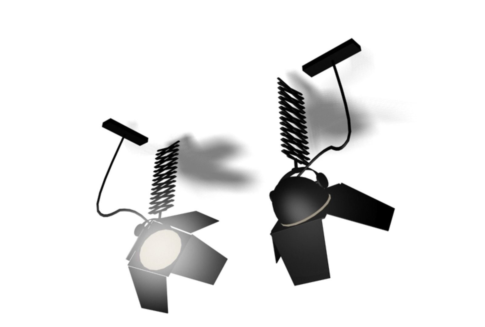 3d Studio Set Lights Model