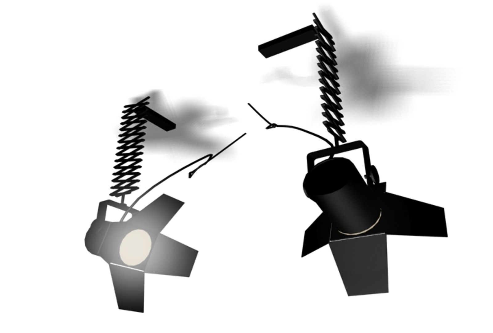 3d Studio Set Lights Model