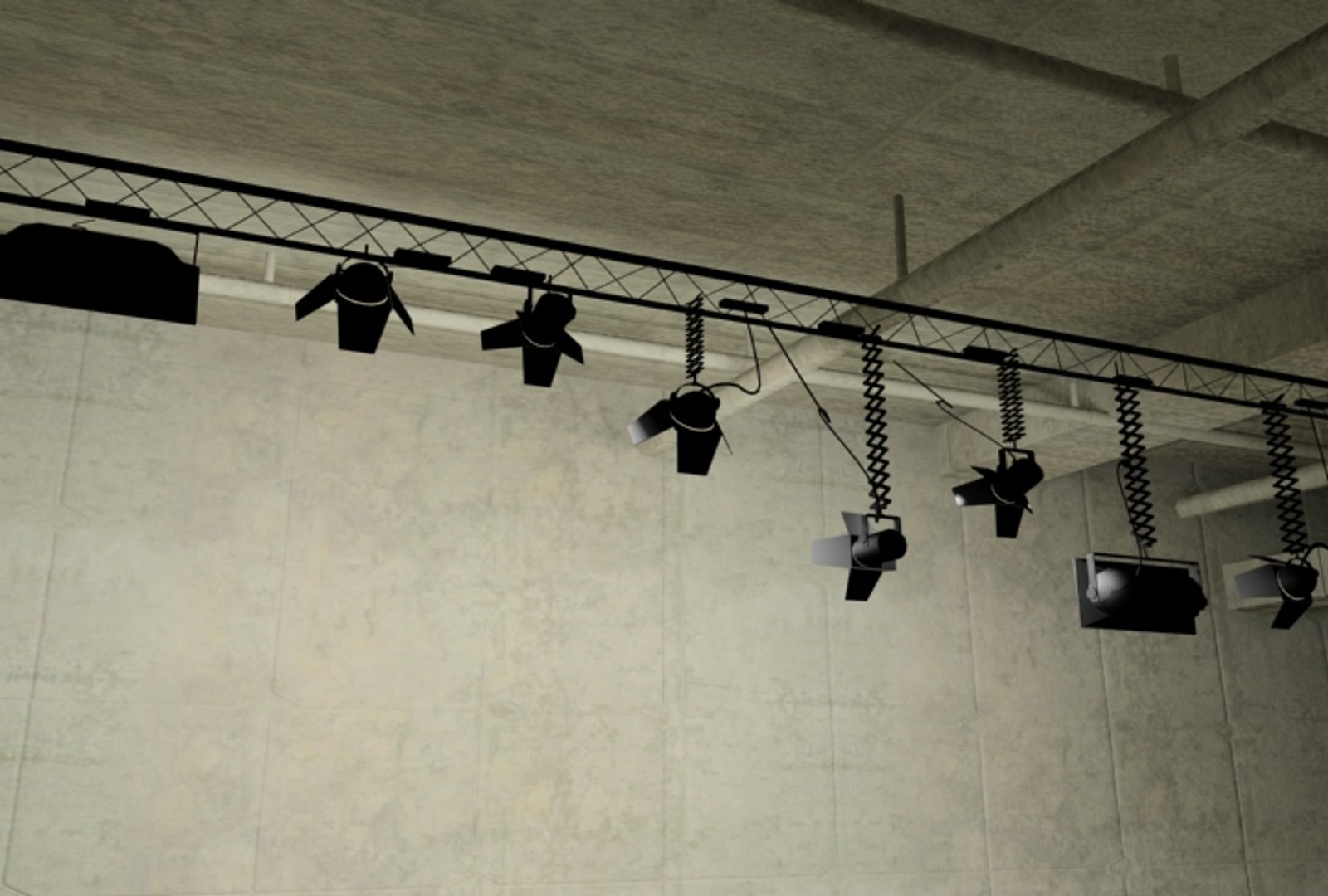 3d Studio Set Lights Model