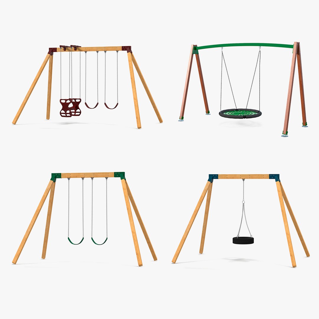 Swings Collection 3 3D model - TurboSquid 2172314