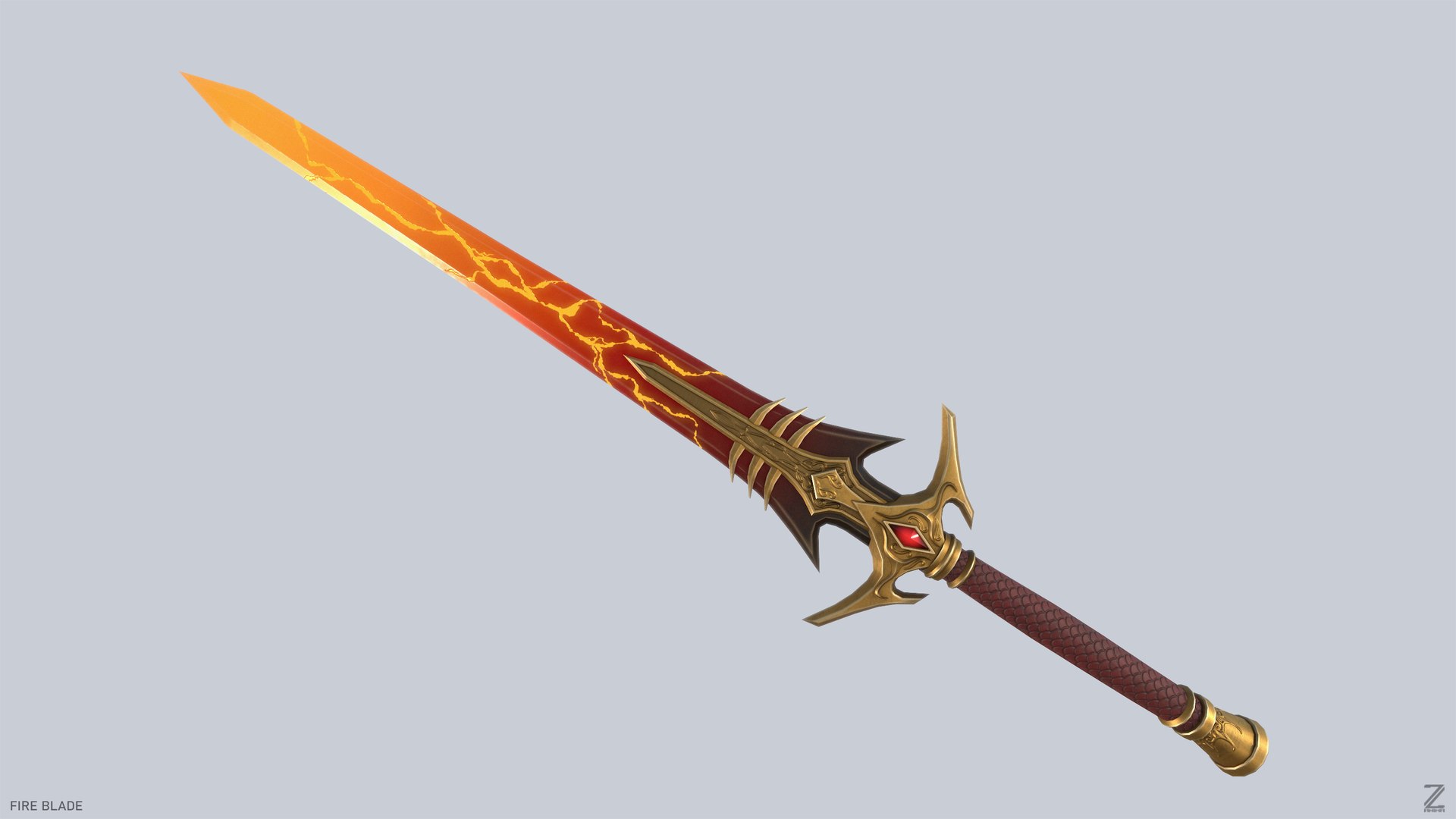 3D Model Fire Blade - TurboSquid 2248648