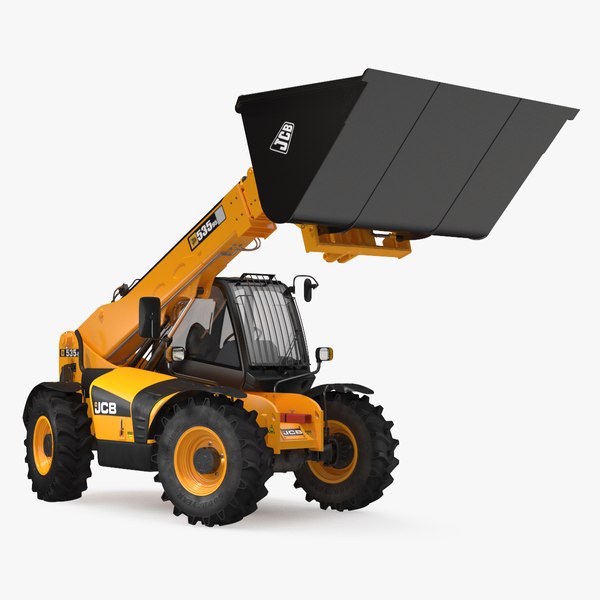 modelo 3d Telehandler Scoop Bucket JCB 535 Rigged - TurboSquid 1408303