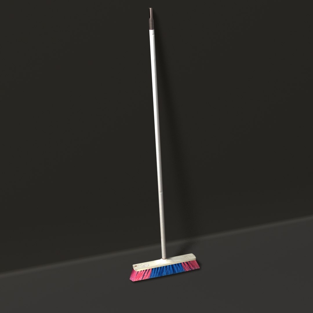 3d Model Broom Households