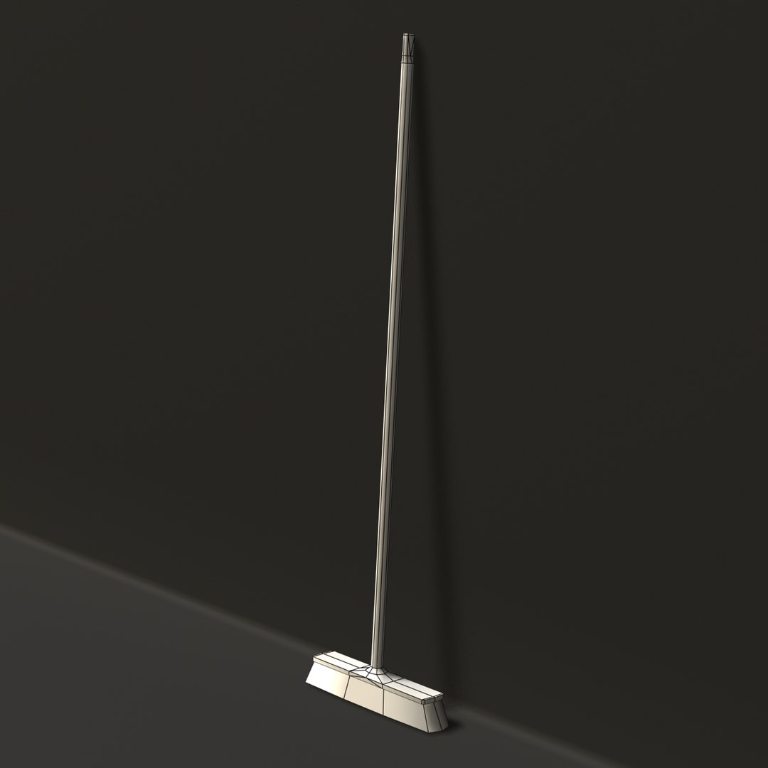 3d Model Broom Households