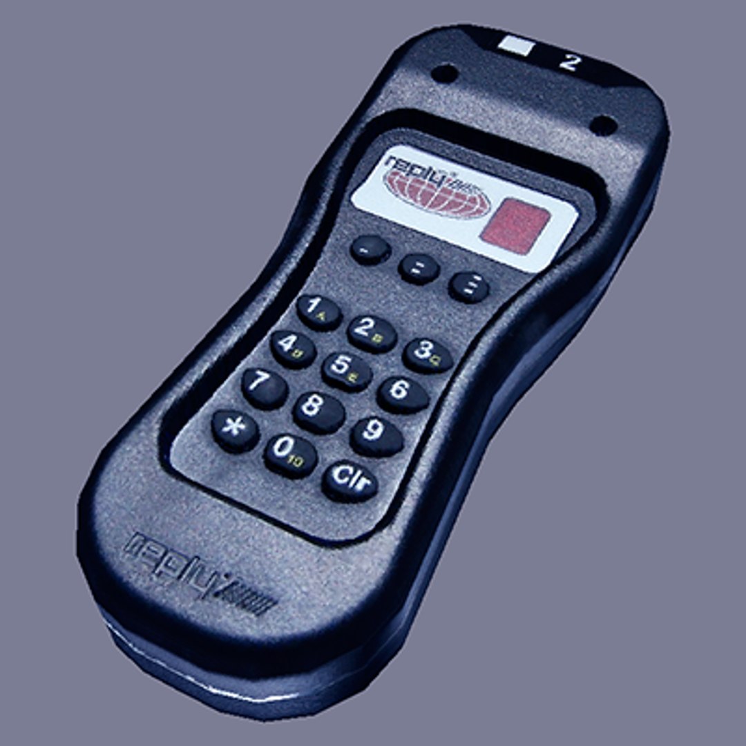 3d model of reply systems keypad