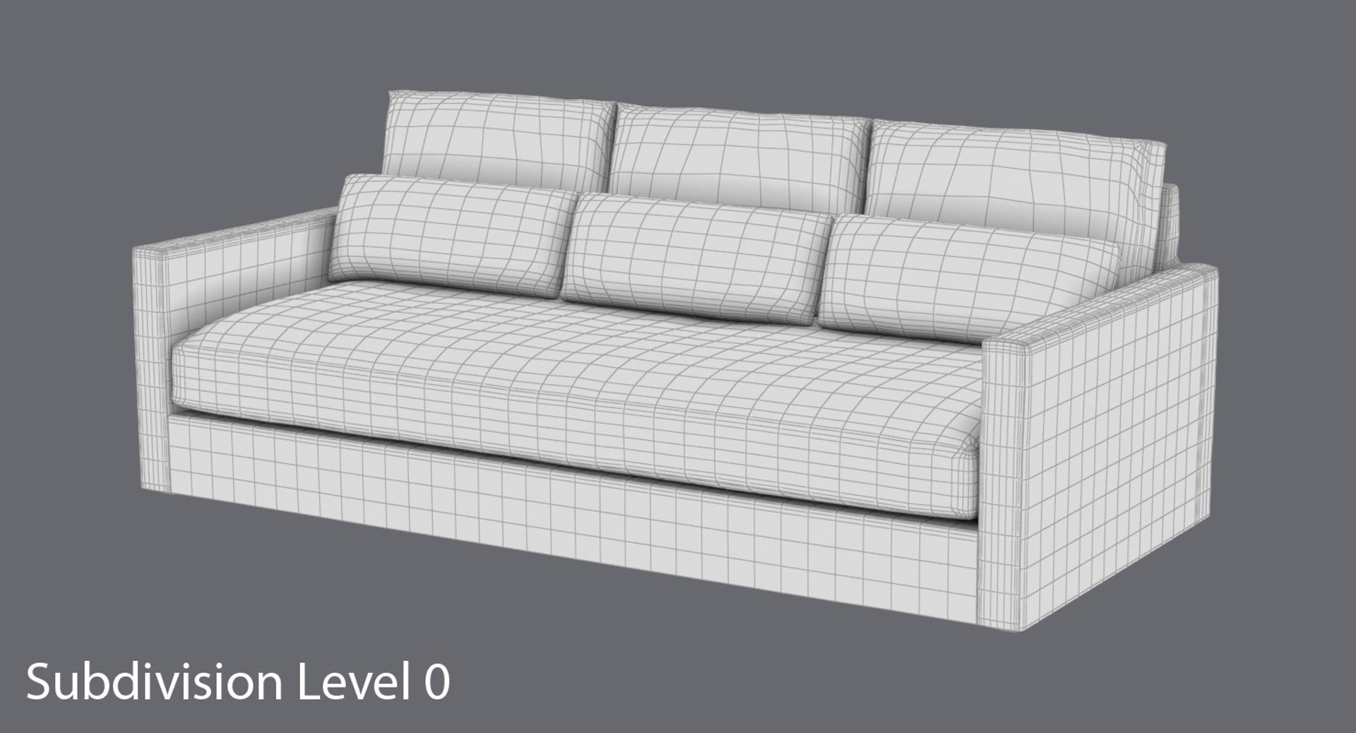 Transitional-3-seater-sofa 3D Model - TurboSquid 1270390