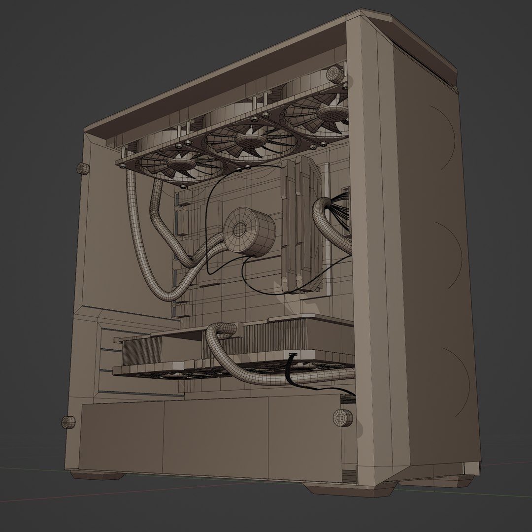 3D PC Case With Components - TurboSquid 1993712
