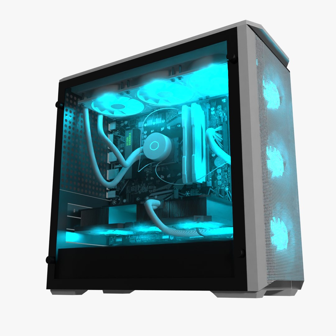 3D PC Case With Components - TurboSquid 1993712