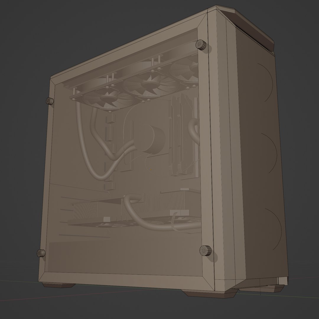 3D PC Case With Components - TurboSquid 1993712