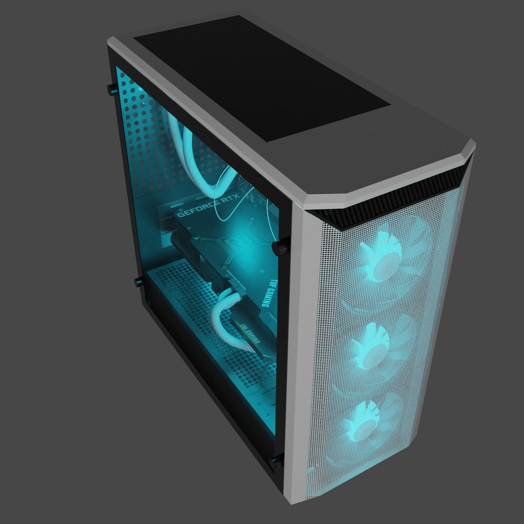 3D PC Case With Components - TurboSquid 1993712