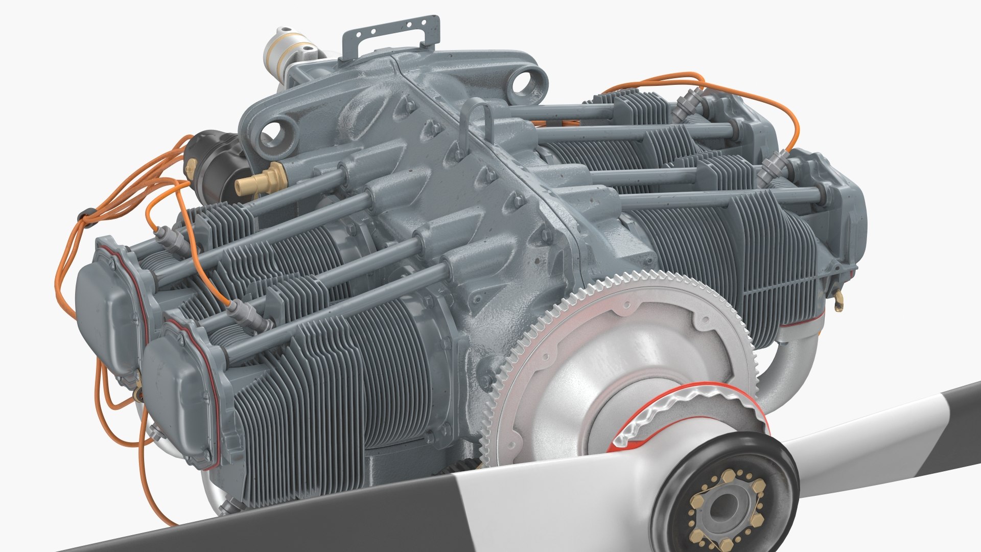 3D Piston Aero Engine model - TurboSquid 1987007