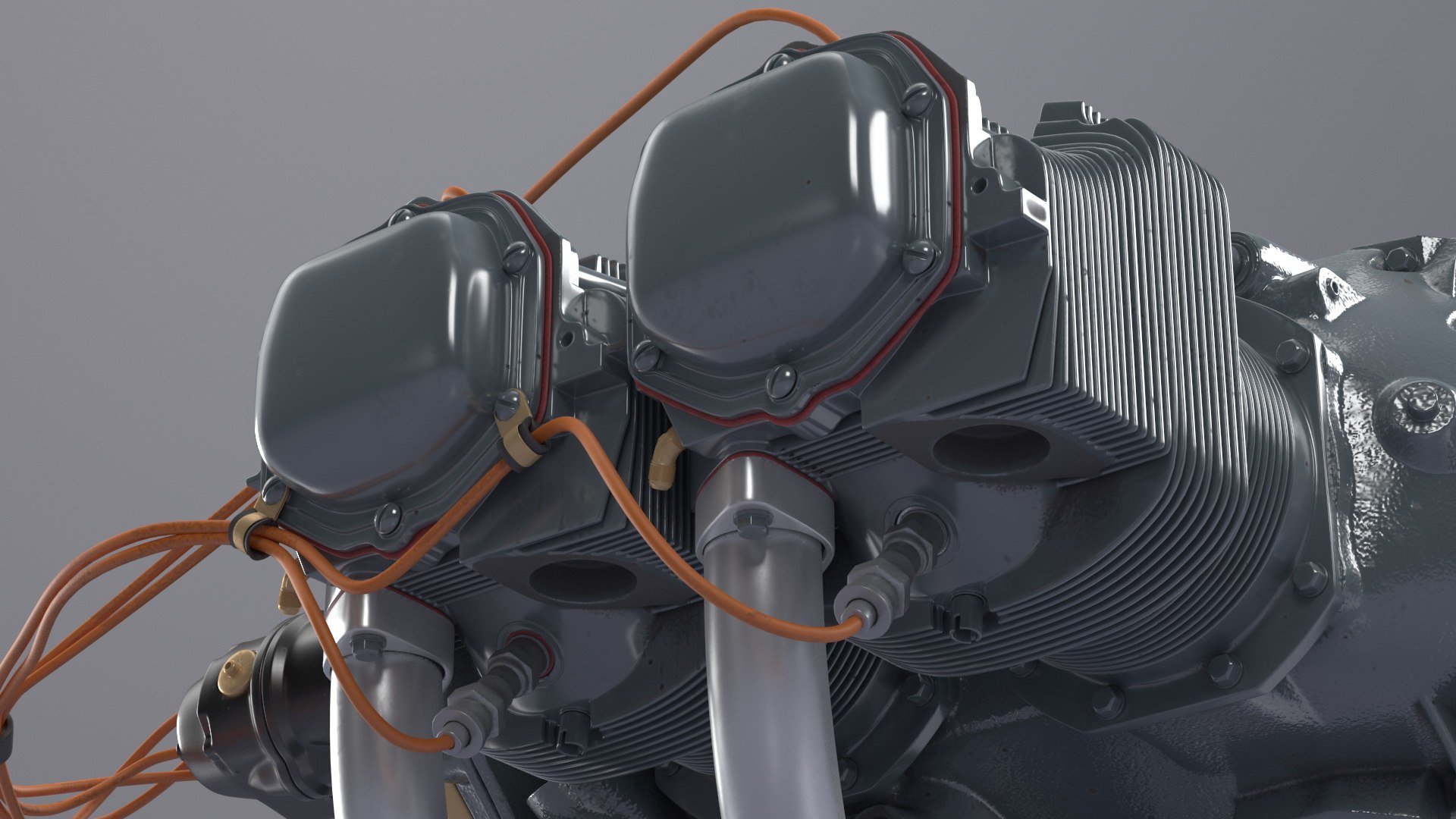 3D Piston Aero Engine model - TurboSquid 1987007