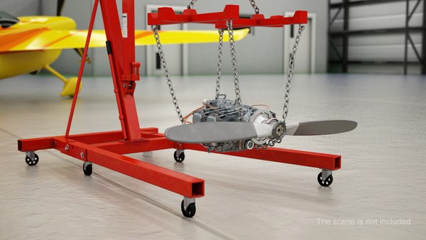 modelo 3d Motor aeronáutico de pistón - TurboSquid 1987007