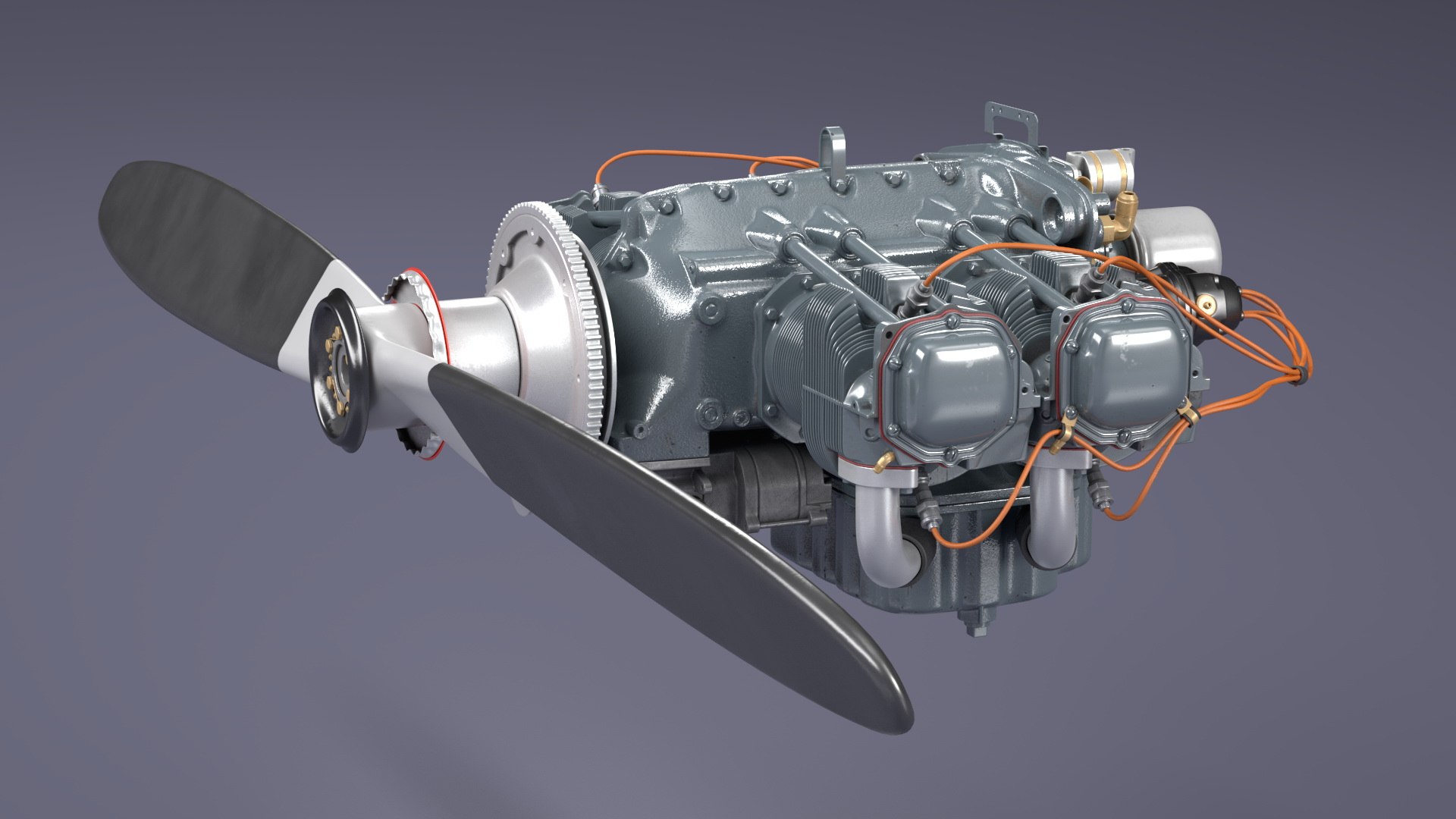 3D Piston Aero Engine model - TurboSquid 1987007
