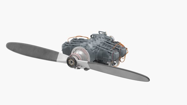modelo 3d Motor aeronáutico de pistón - TurboSquid 1987007