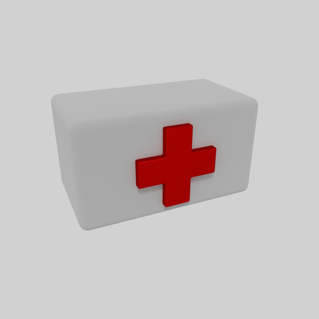 3D Aid Kit - TurboSquid 1319436