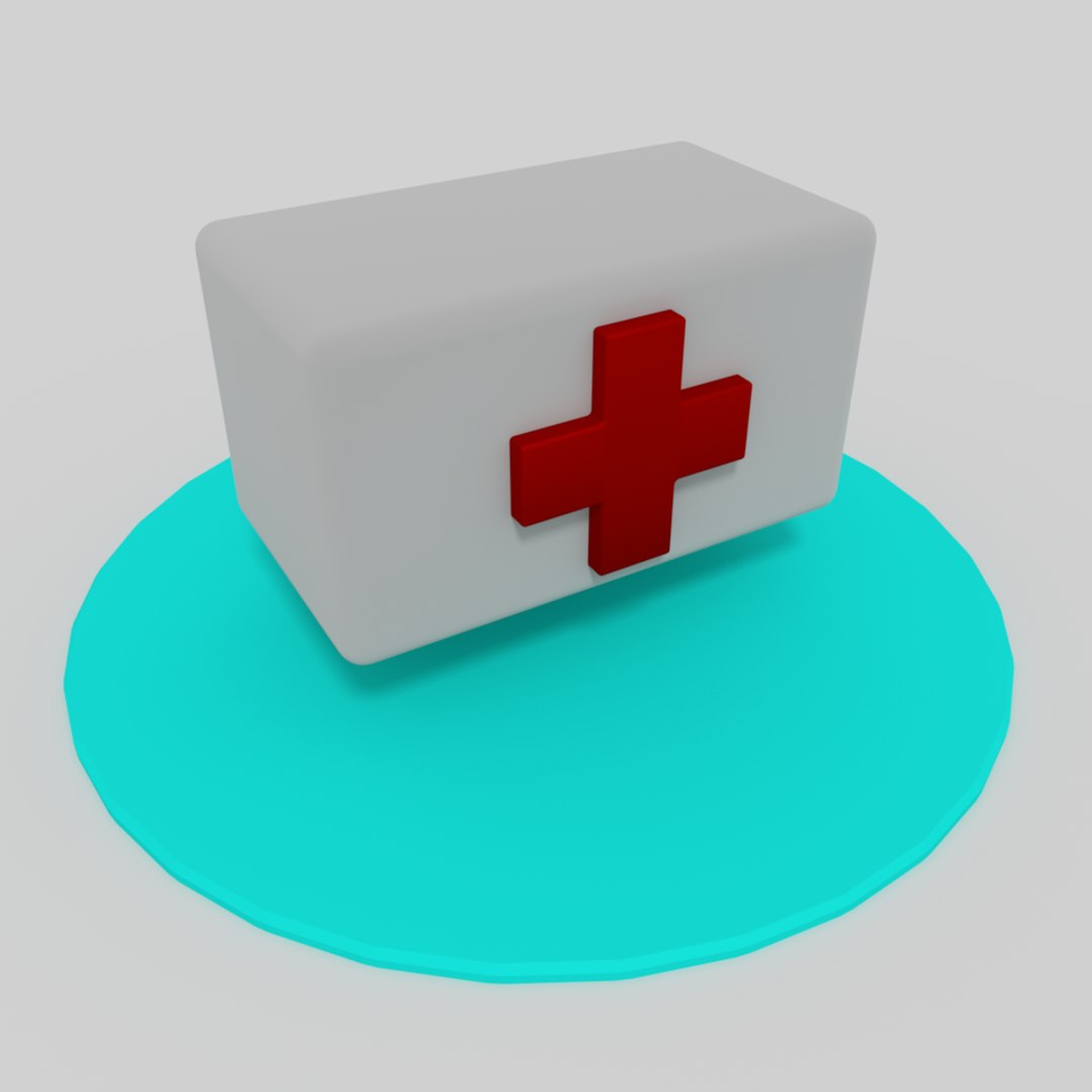 3D Aid Kit - TurboSquid 1319436