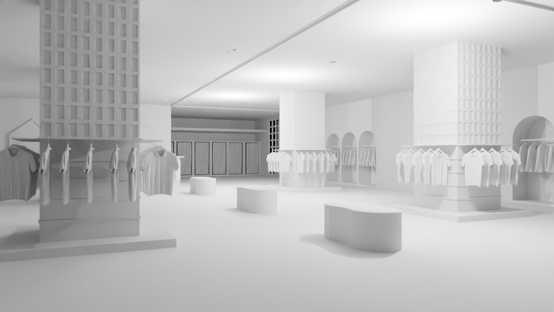 Clothing Store Interior 3D Model - TurboSquid 2157418