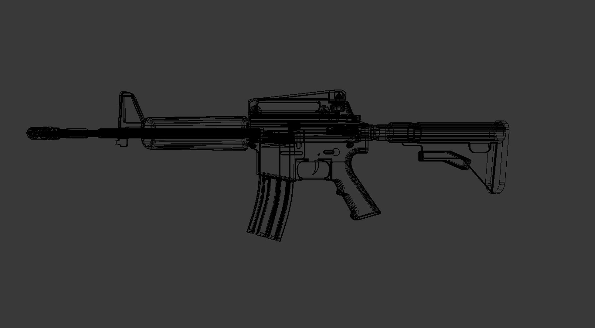 3d M4a1 Fps Model