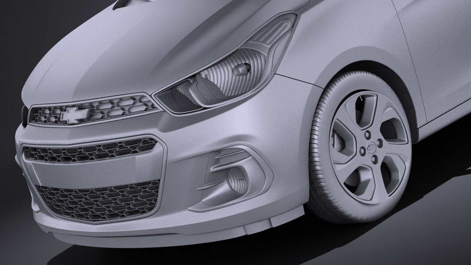 3d Model 2016 Chevrolet Spark