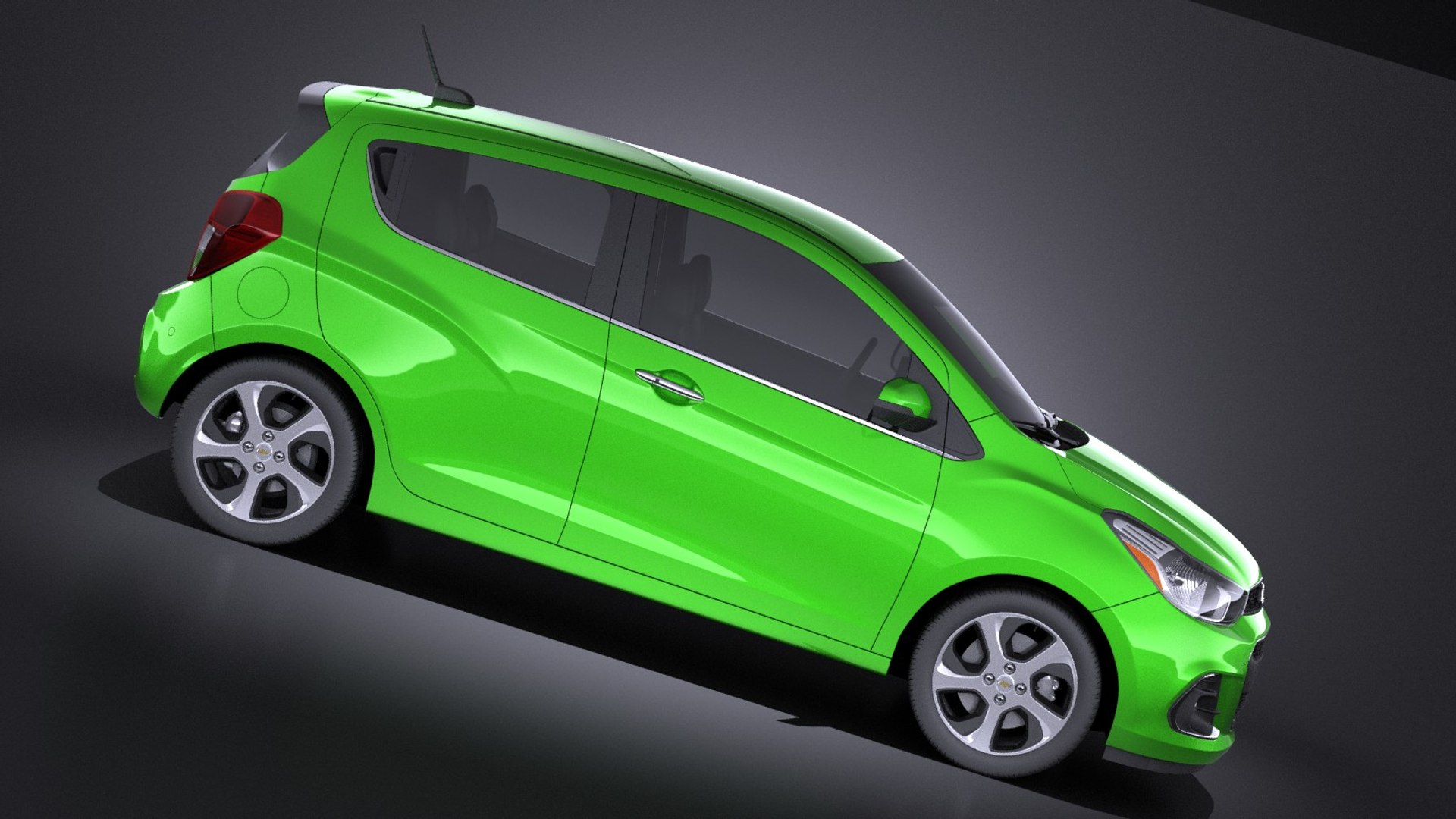 3d Model 2016 Chevrolet Spark