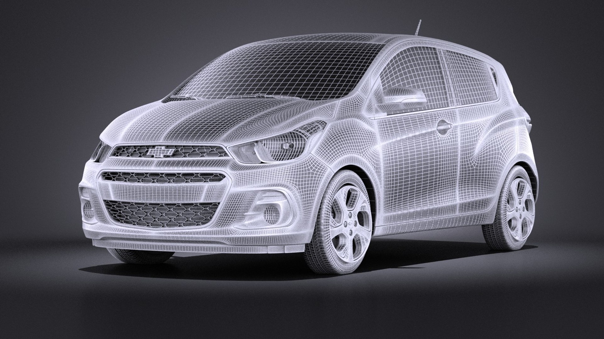 3d Model 2016 Chevrolet Spark