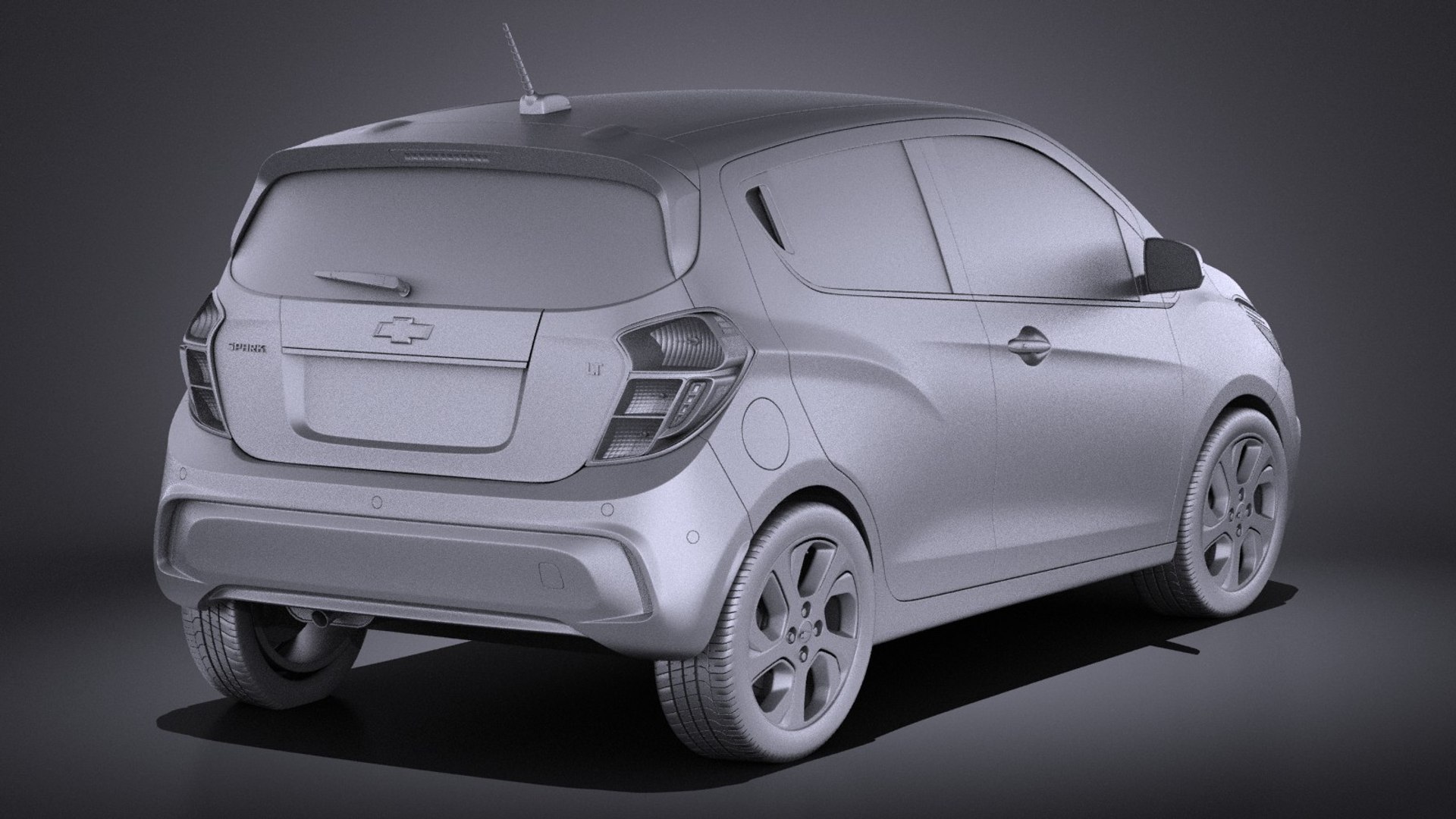 3d Model 2016 Chevrolet Spark