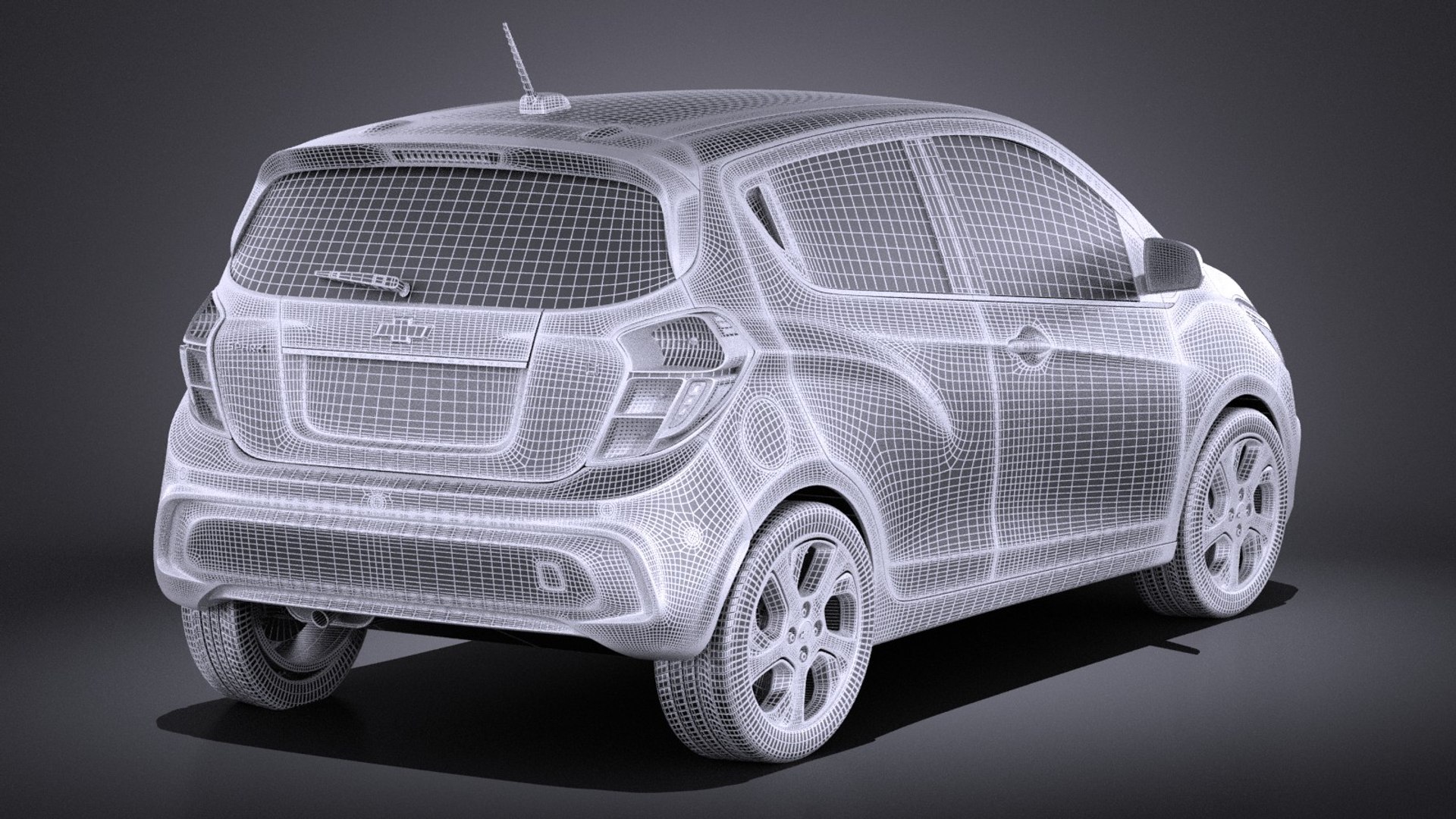 3d Model 2016 Chevrolet Spark