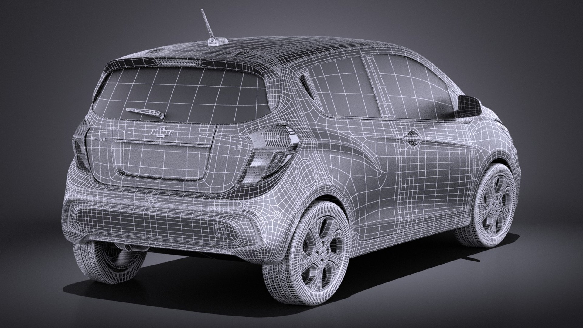 3d Model 2016 Chevrolet Spark