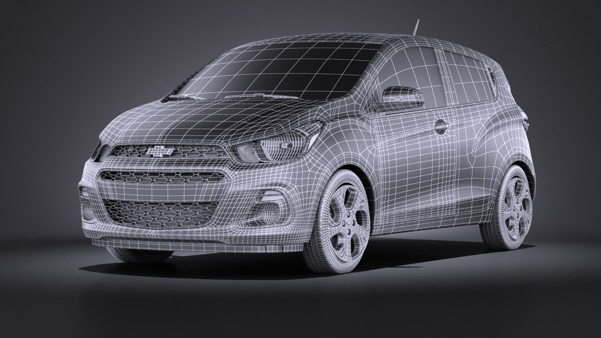 3d Model 2016 Chevrolet Spark