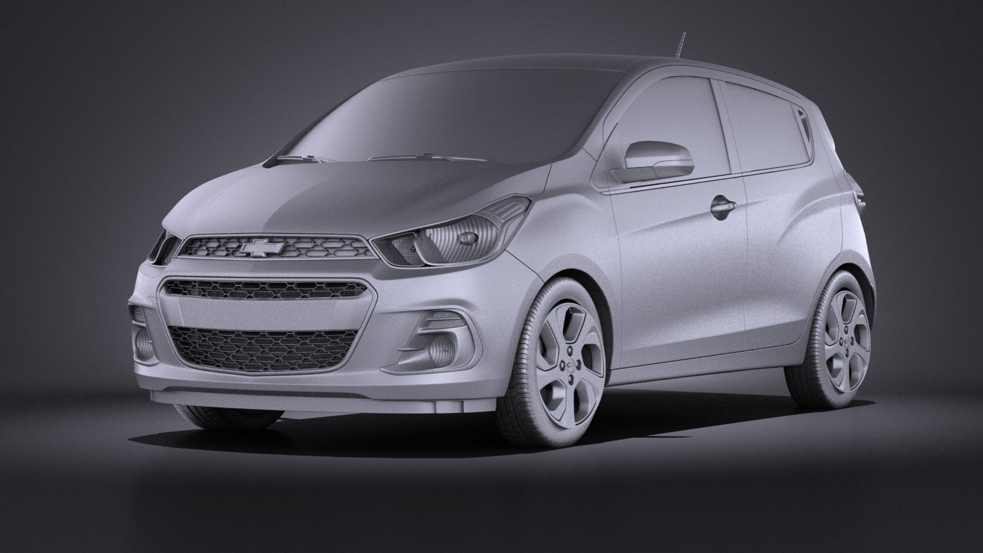 3d Model 2016 Chevrolet Spark