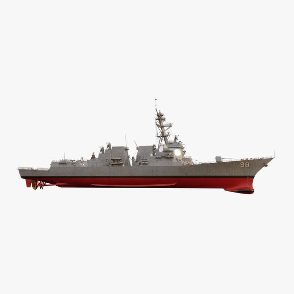 modelo 3d USS Forrest Sherman - TurboSquid 1005869