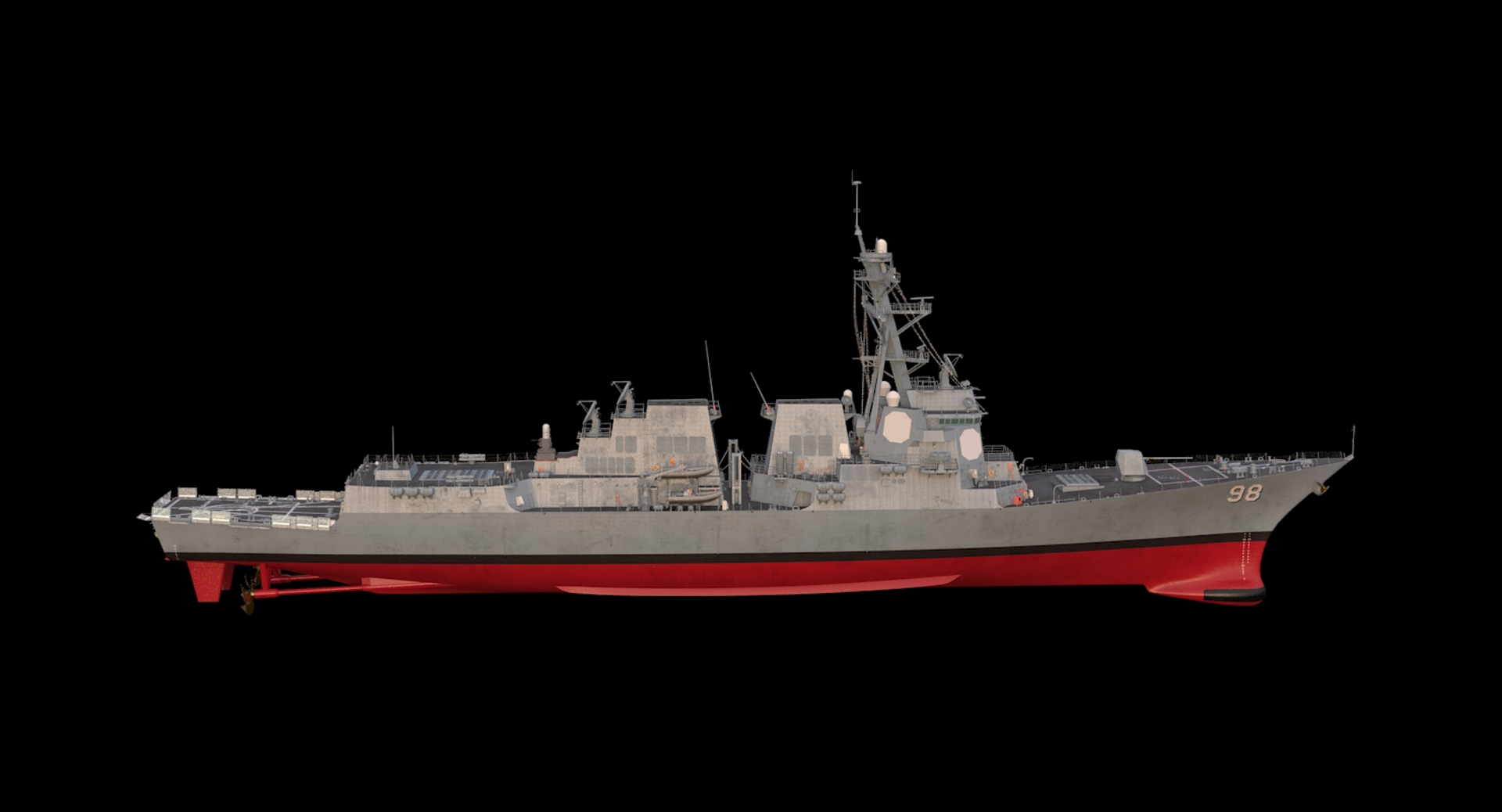 3d Model Of Uss Forrest Sherman