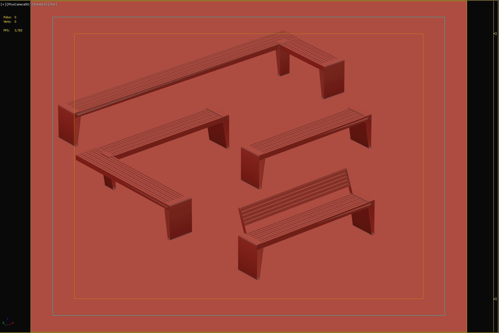 Modern Benches 3D Model - TurboSquid 1636492