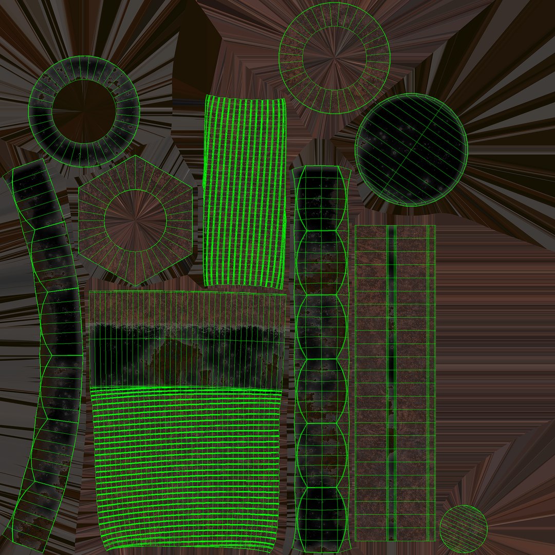 Rusted Metal Hex Bolts Nuts 3D Model - TurboSquid 2116860