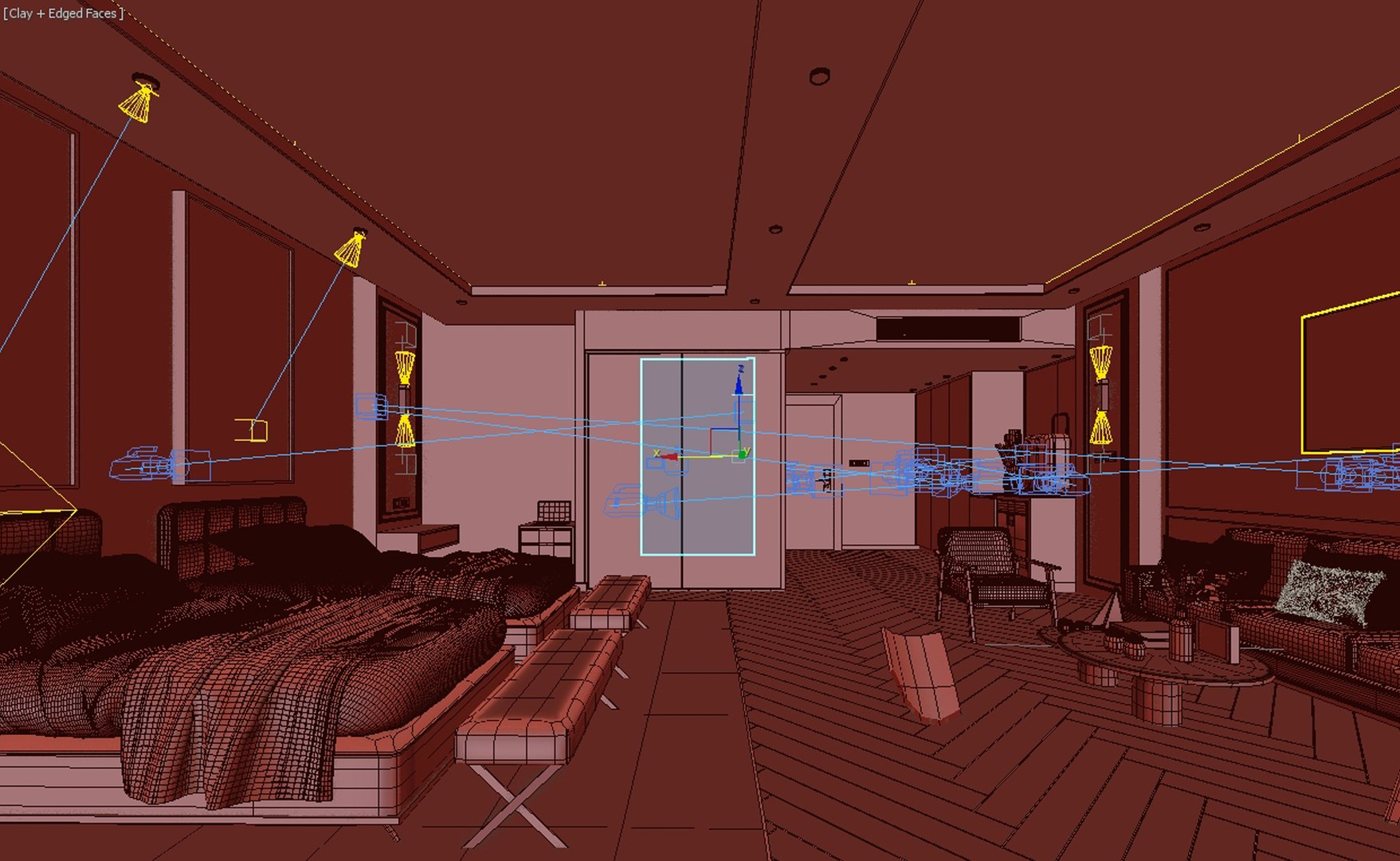 3D Modern Hotel Suite Interior - TurboSquid 2217839