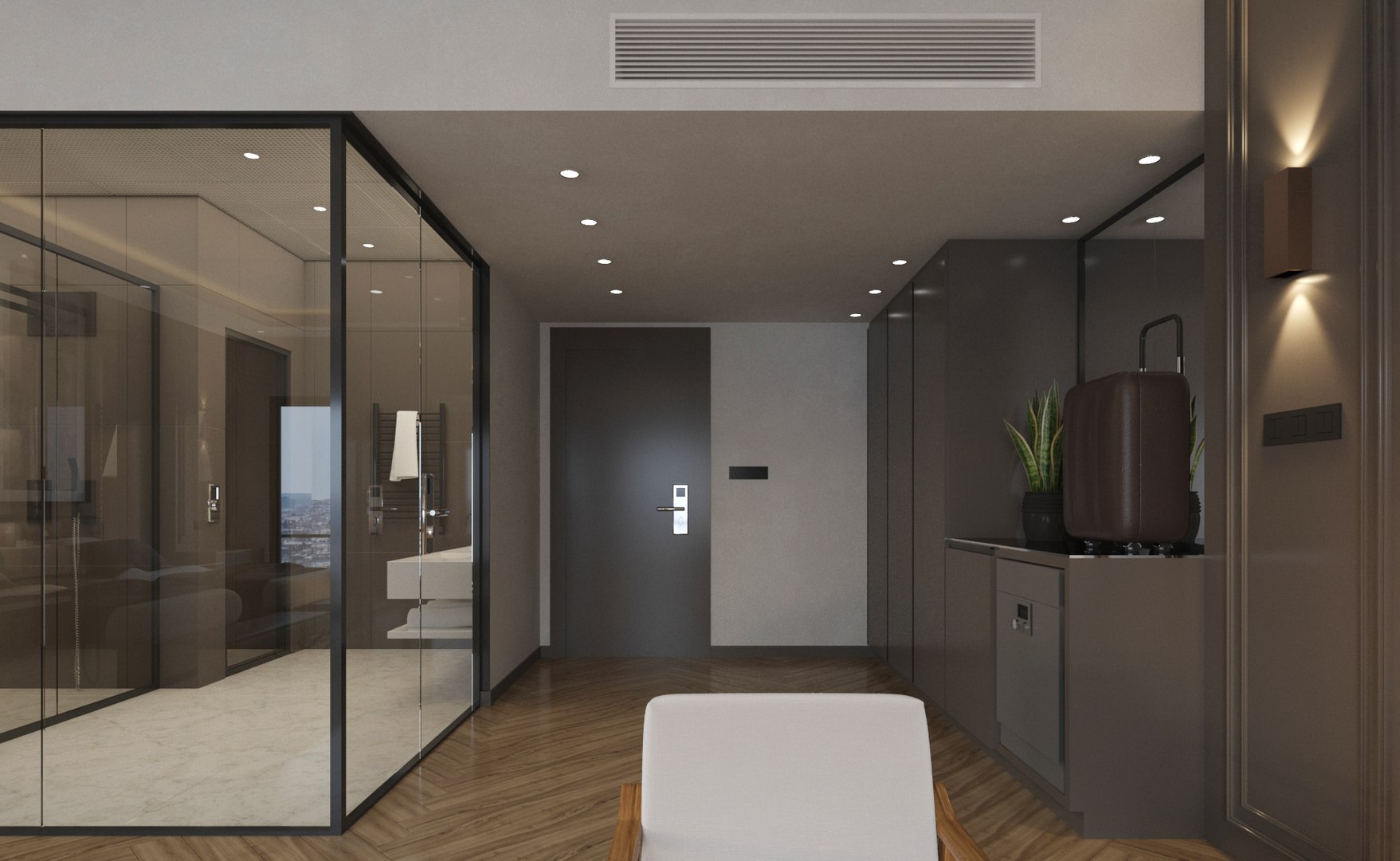 3D Modern Hotel Suite Interior - TurboSquid 2217839