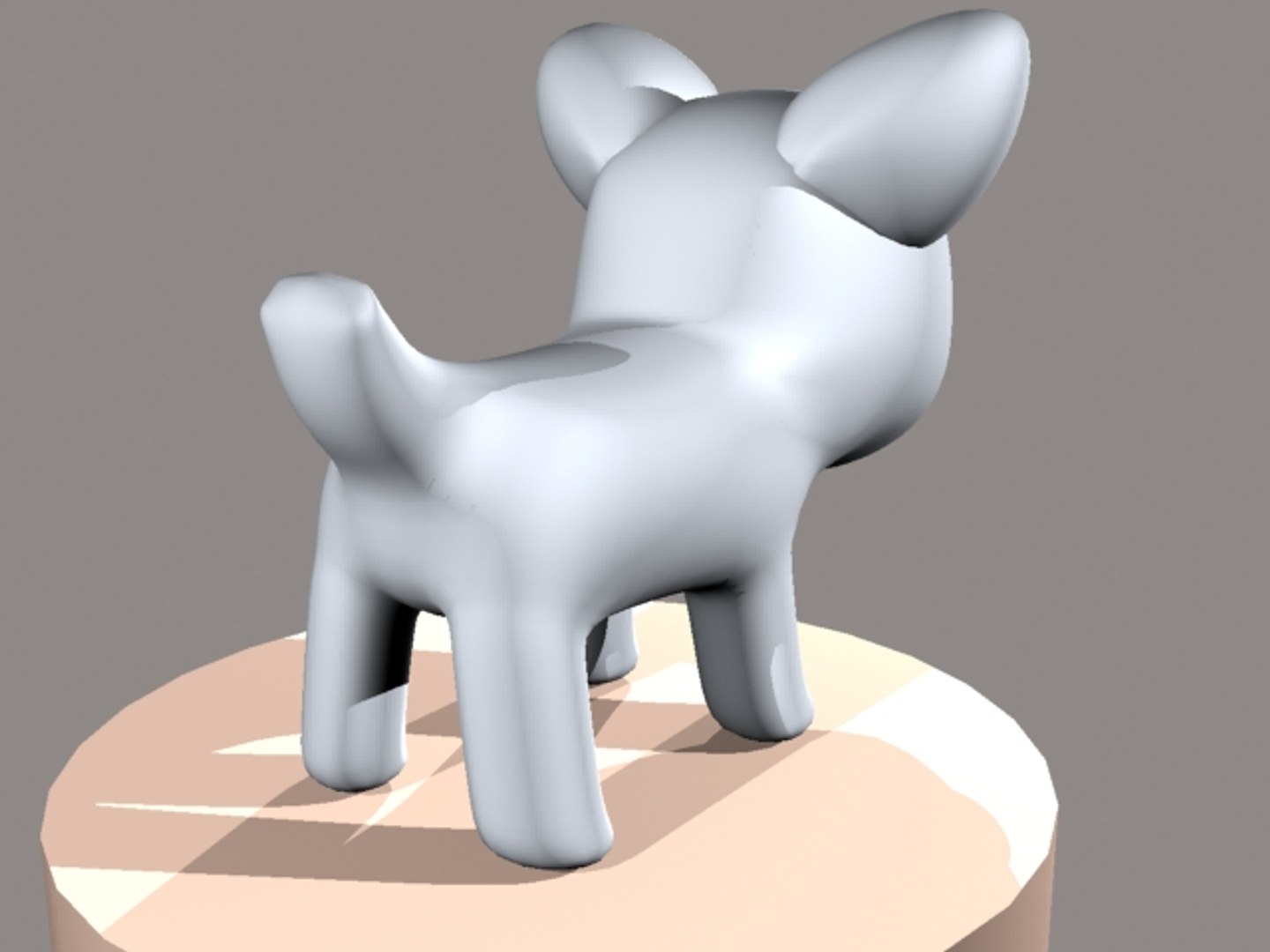 Pooch Cartoon Dog 3d Model