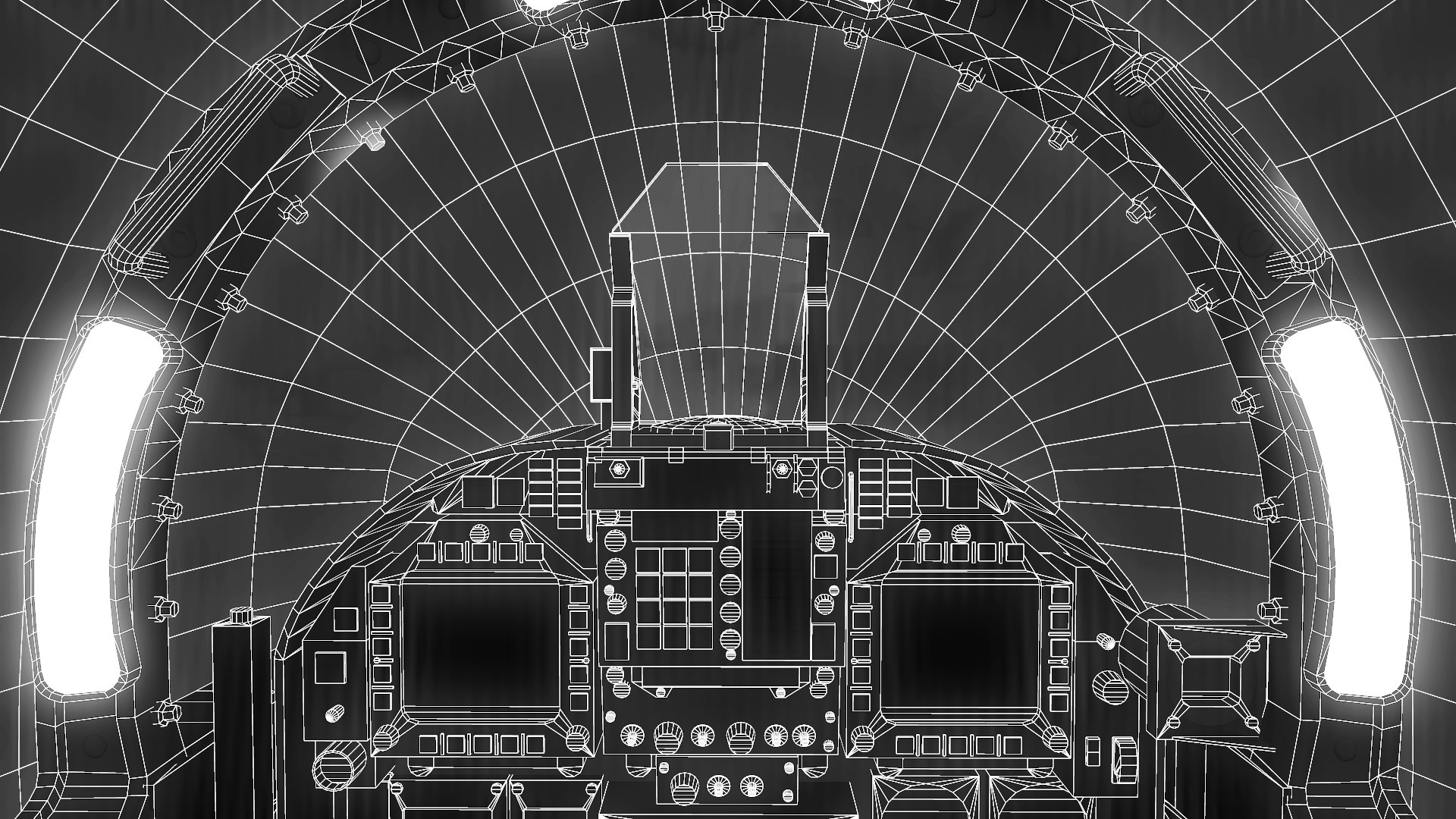 Fighter Jet Cockpit 3d Obj