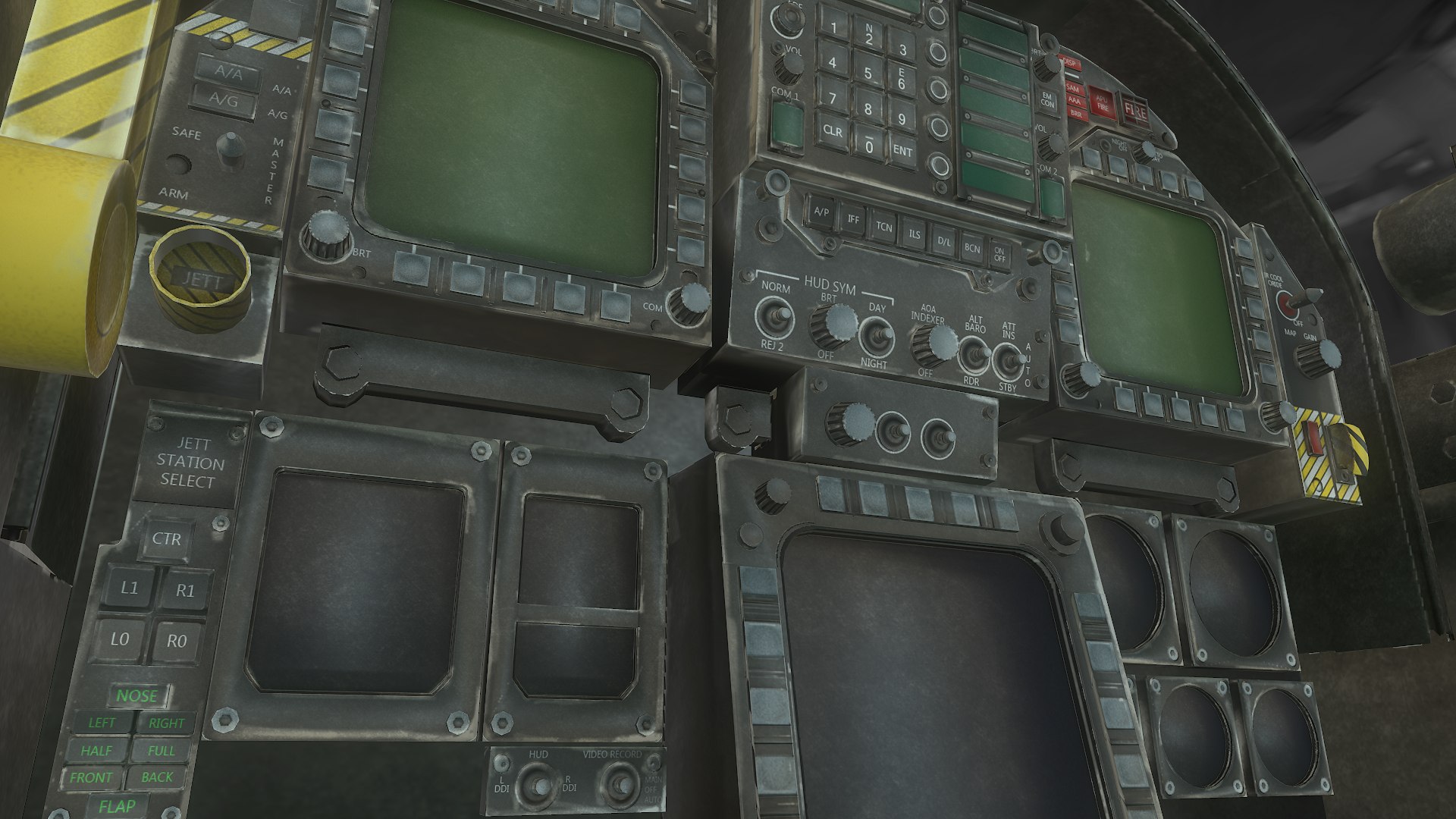 Fighter Jet Cockpit 3d Obj