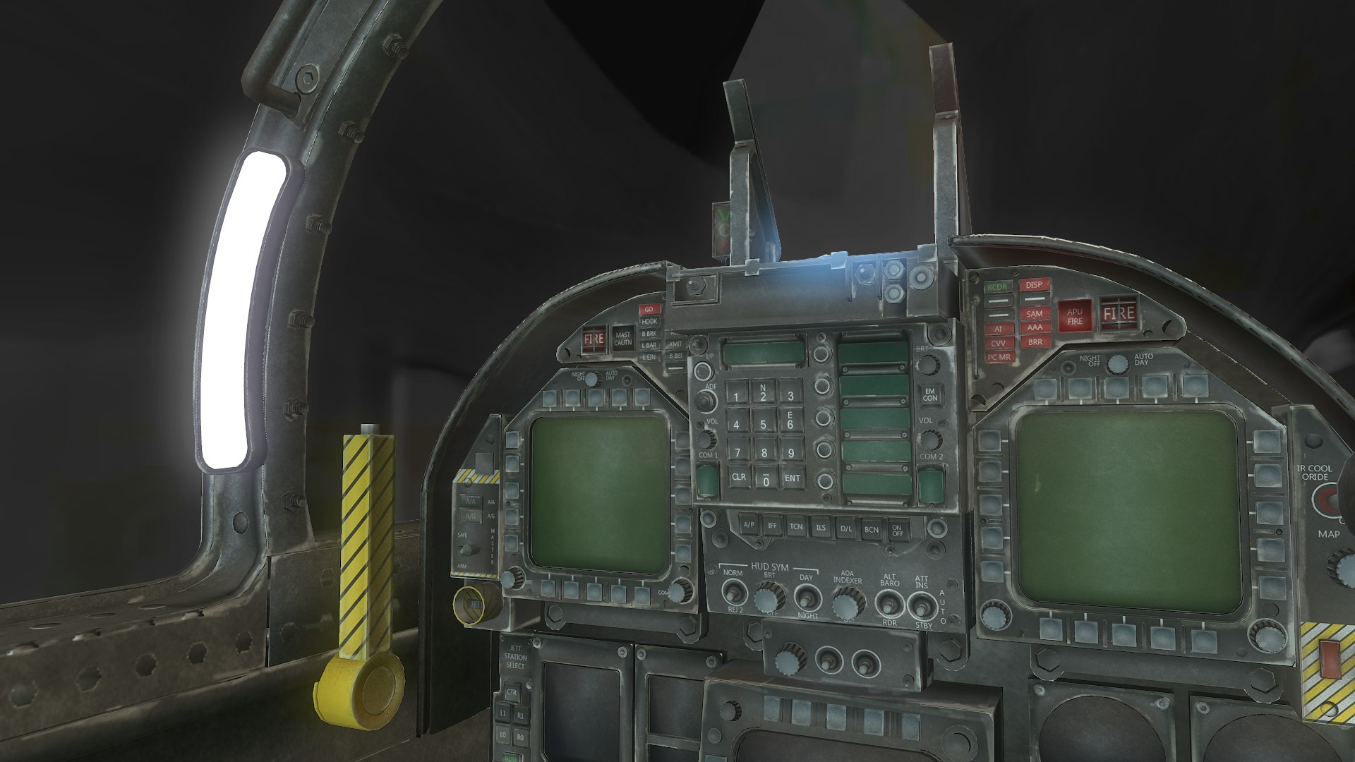 Fighter Jet Cockpit 3d Obj