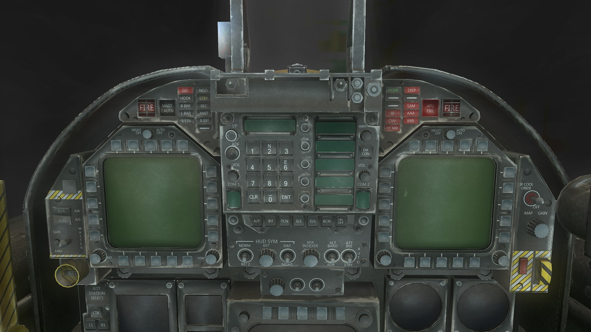 Fighter Jet Cockpit 3d Obj