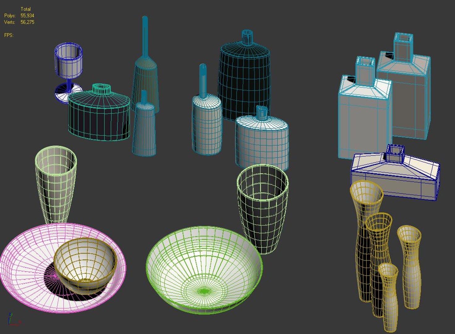3d model vase kose