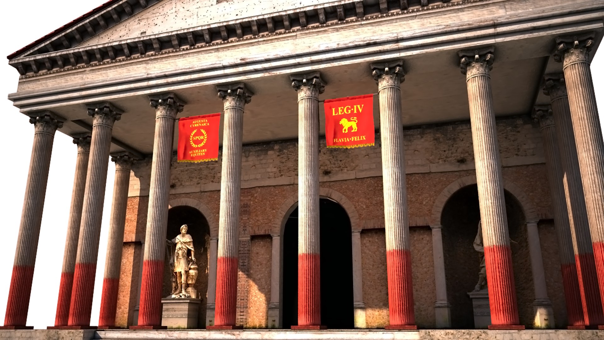 3d Ancient Rome Building Model