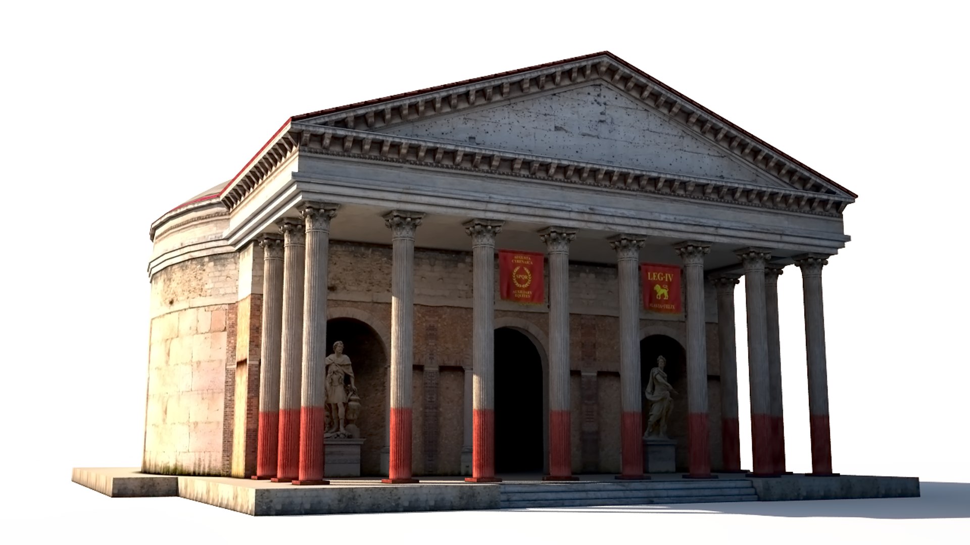 3d Ancient Rome Building Model