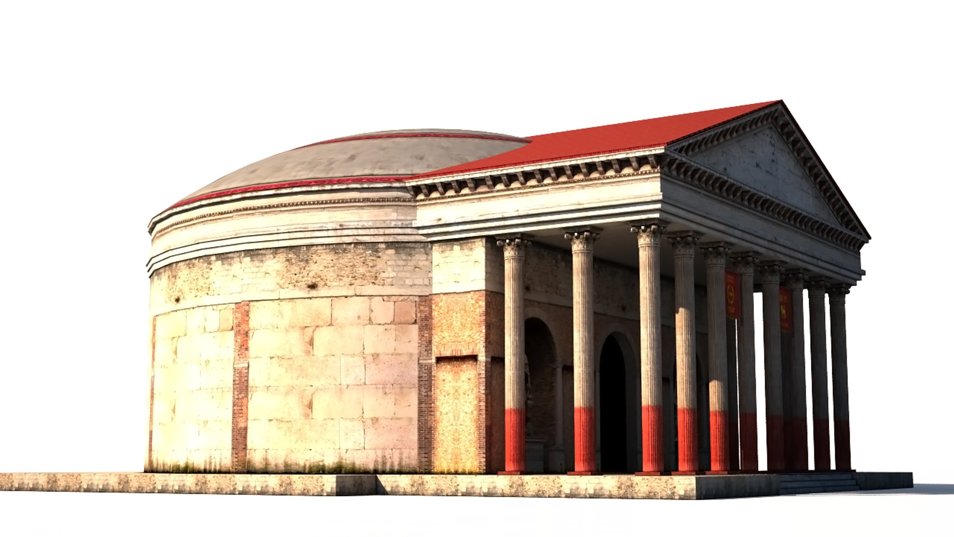 3d Ancient Rome Building Model