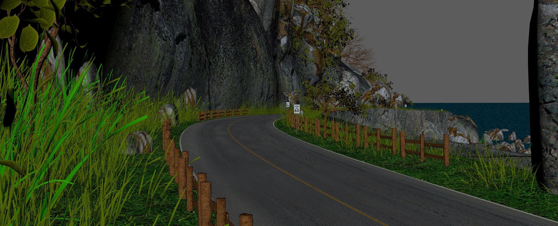 Road Toon Cartoon 3D Model - TurboSquid 1336107